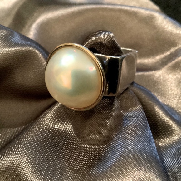 Jewelry | Mobe Pearl In Sterling And 18k Gold | Poshmark